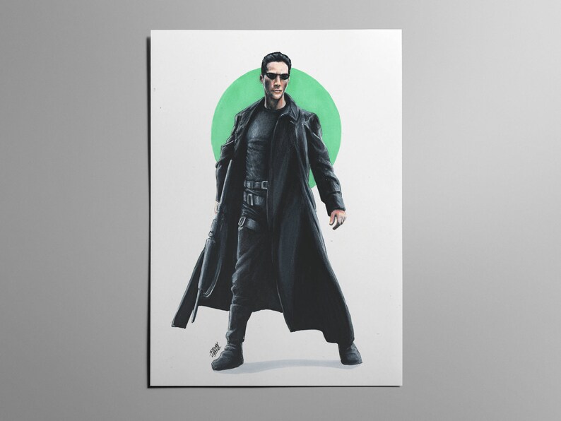 The Matrix | NEO (mr. Anderson) Iconicharacter Art Print - Etsy