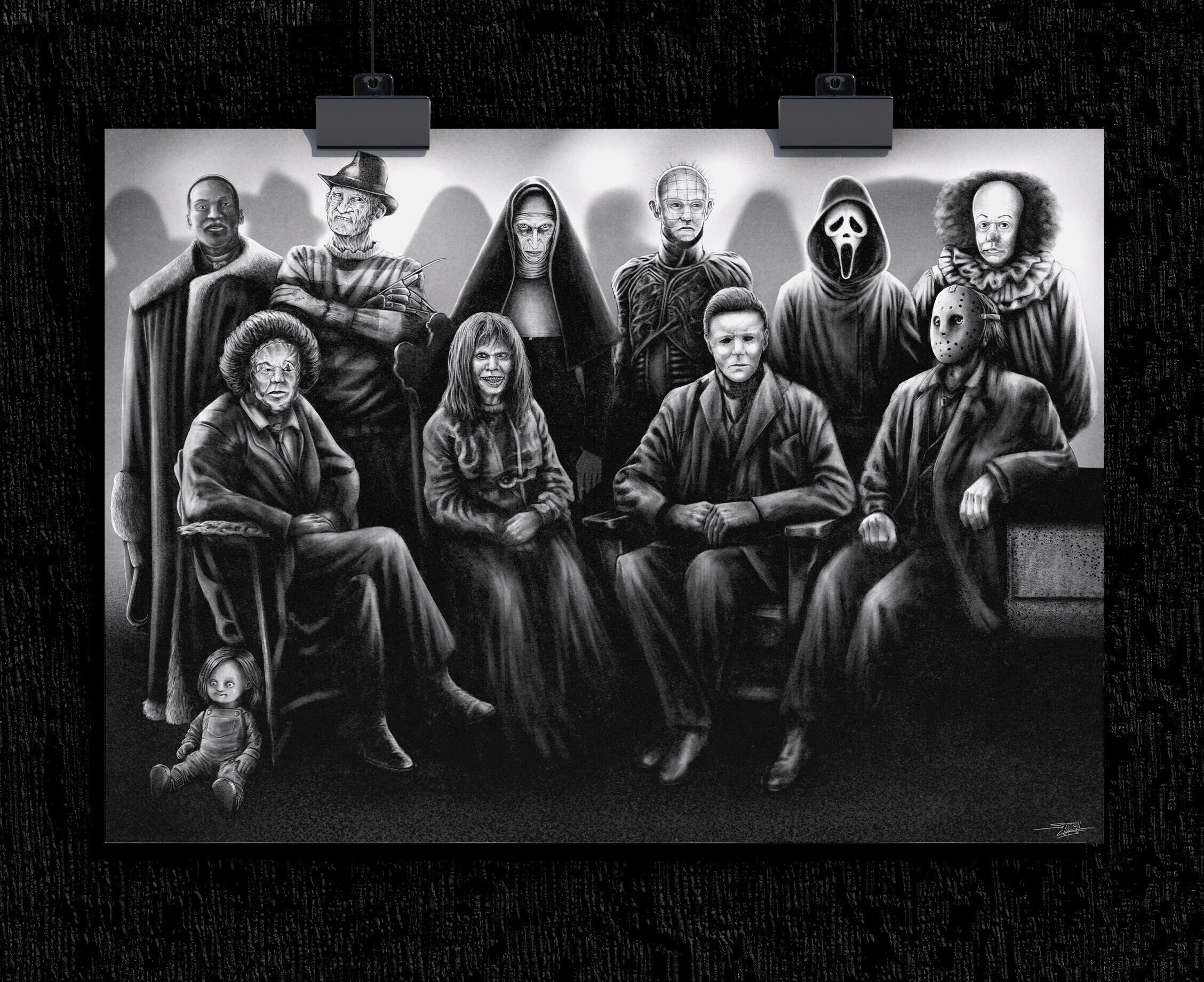 Horror Family With Michael Myers, Freddy Krueger, Ghost Face, Pinhead ...