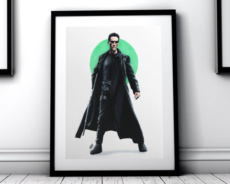The Matrix NEO mr. Anderson Iconicharacter Art Print - Etsy