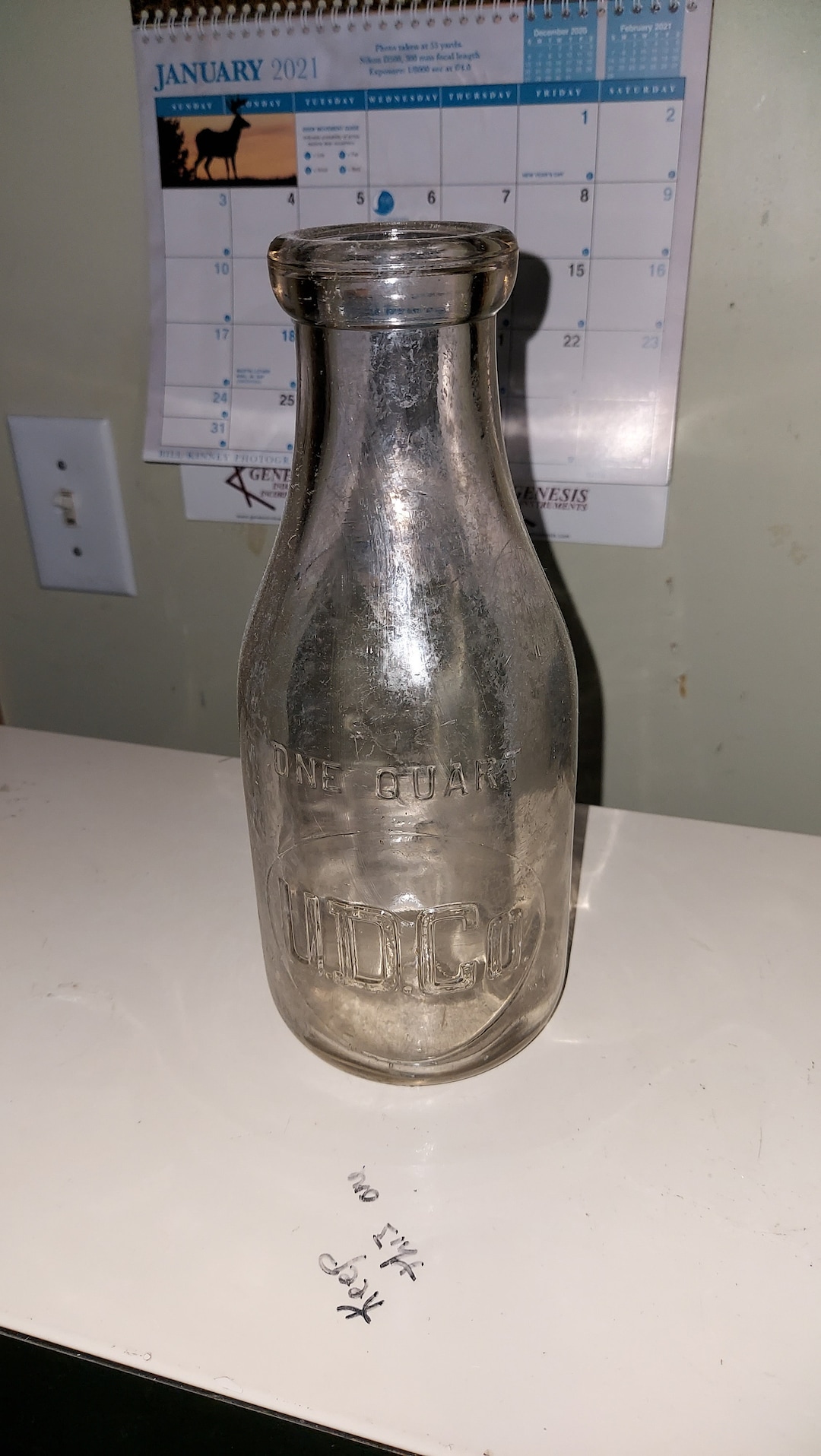 Union Dairy Company Milk Bottle - Etsy