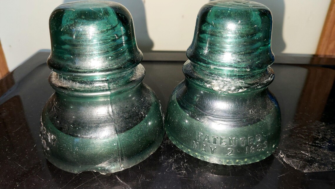 2 Hemingray No.40 Insulators - Etsy