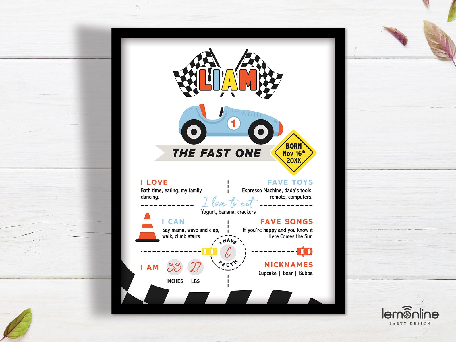 Milestone Poster Milestone Board 1st Birthday Poster Car - Etsy