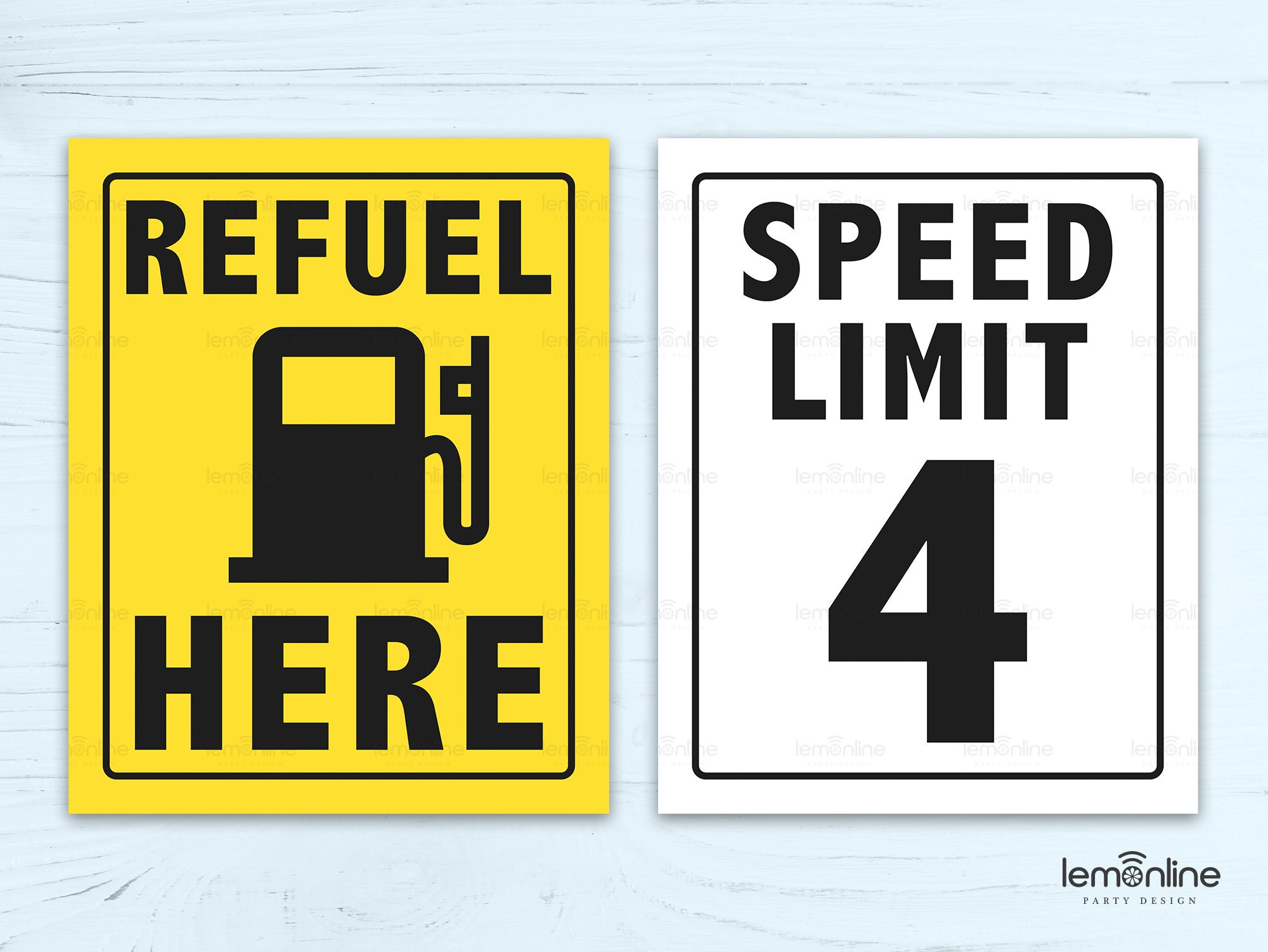 Speed Limit 4 Sign Refuel Here Sign Road Signs Birthday - Etsy Australia