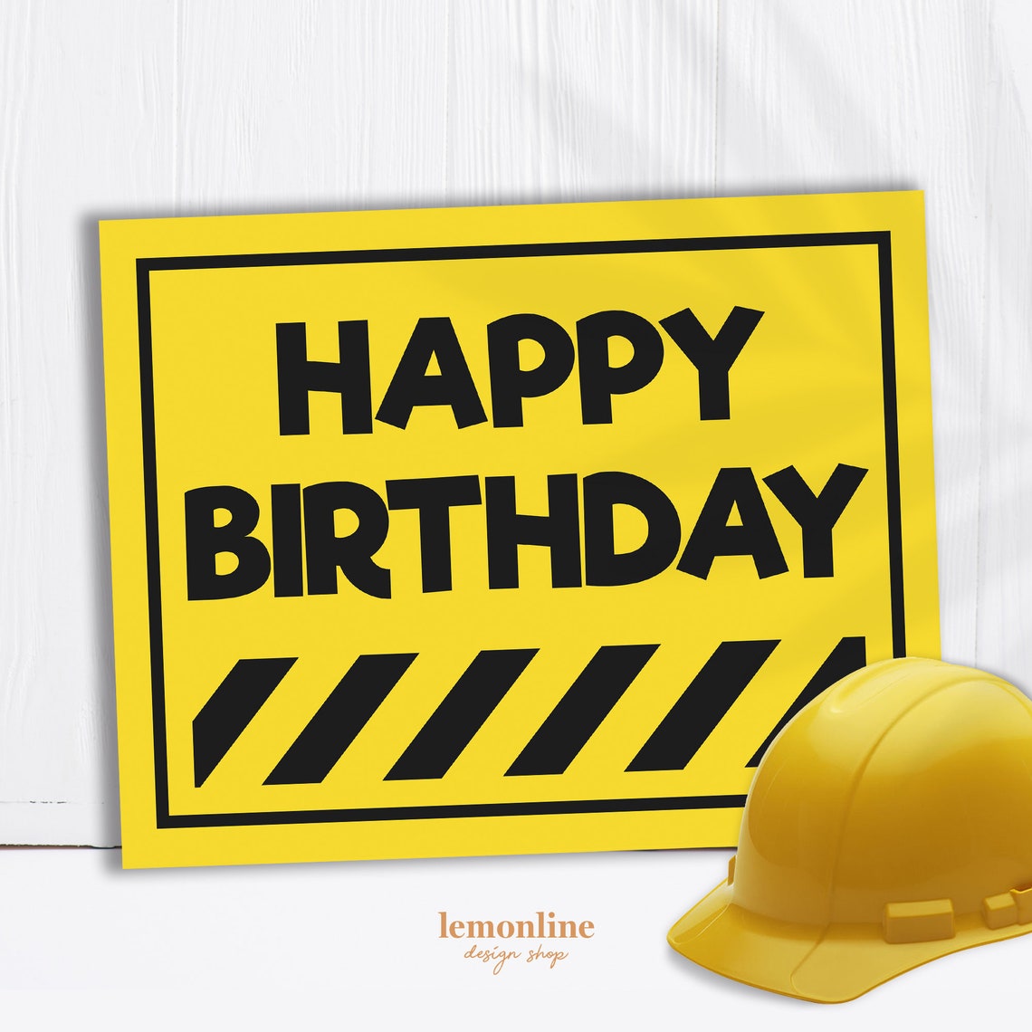 Happy Birthday Road Sign, Construction Party Sign, Road Signs Decor ...