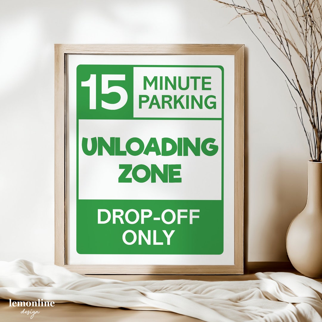 Unloading Zone Sign, Funny Bathroom Sign, Bathroom Time Limit, Kids ...
