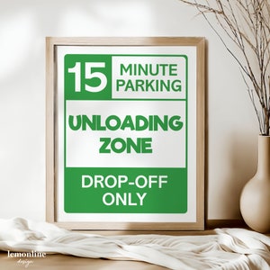 Unloading Zone Sign, Funny Bathroom Sign, Bathroom Time Limit, Kids ...
