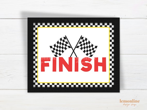 Finish Line Sign