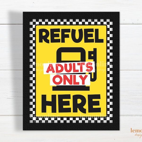 Refuel Here Sign - Etsy