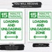 Printable Road Sign, Loading and Unloading Zone Sign, Traffic Signs, 15 ...