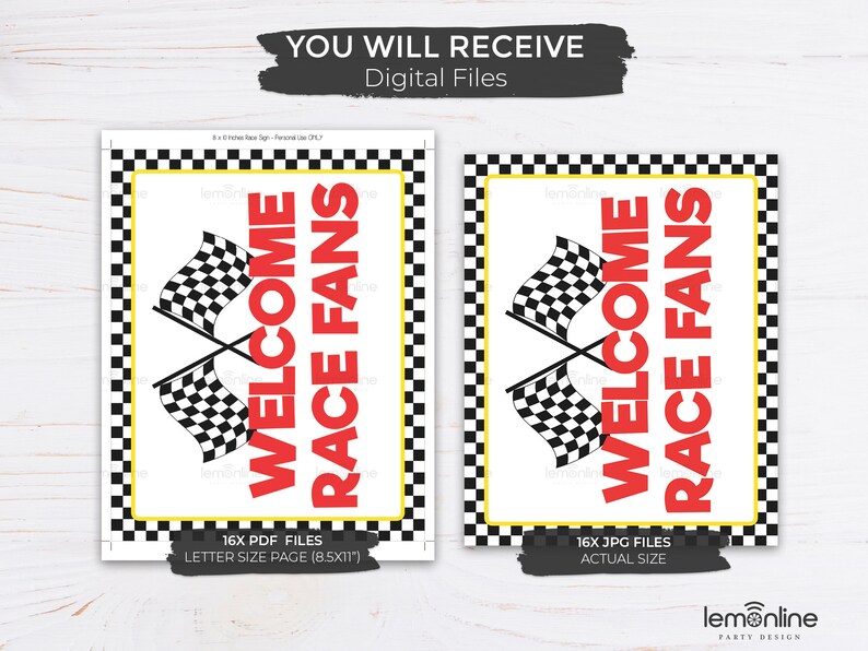 Road Signs Decor Bundle Printable Race Car Signs Race Car - Etsy Australia
