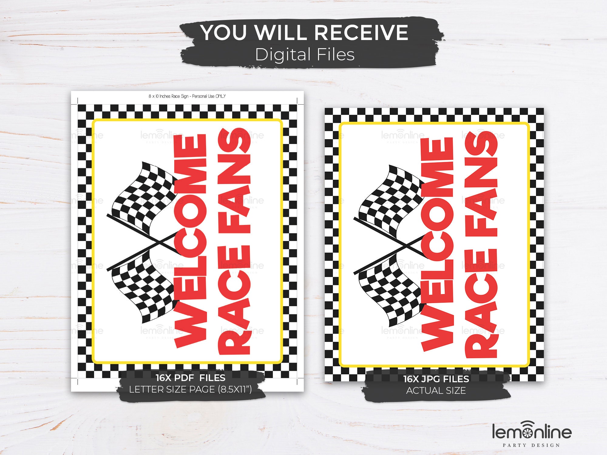Road Signs Decor Bundle Printable Race Car Signs Race Car - Etsy Australia