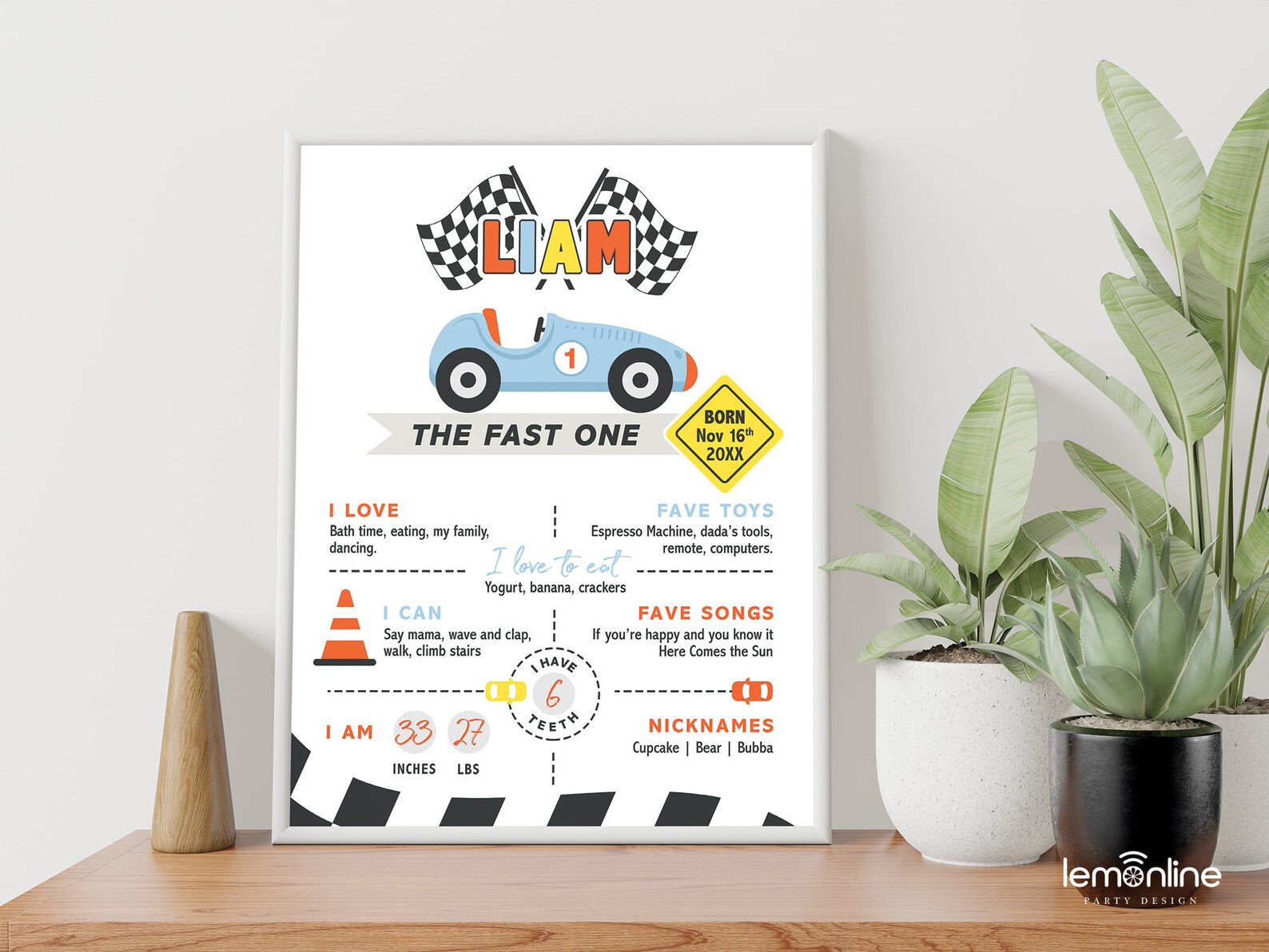 Milestone Poster Milestone Board 1st Birthday Poster Car - Etsy