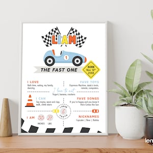 Milestone Poster, Milestone Board, 1st Birthday Poster, Car Milestone ...