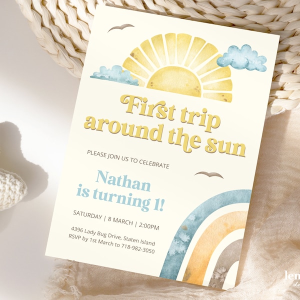Sun Invitation - Etsy