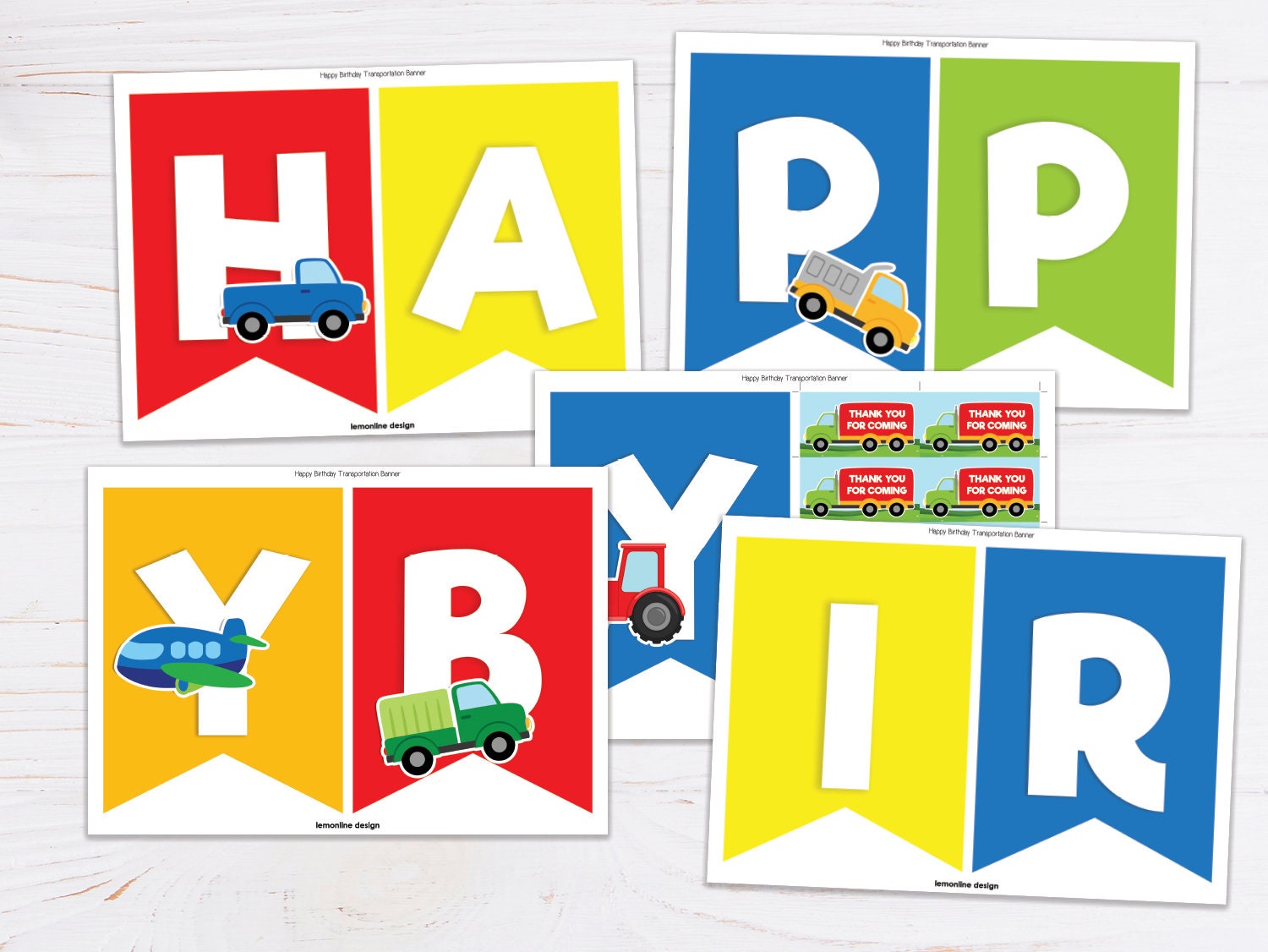Transportation Banner Transportation Birthday Banner Vehicle | Etsy