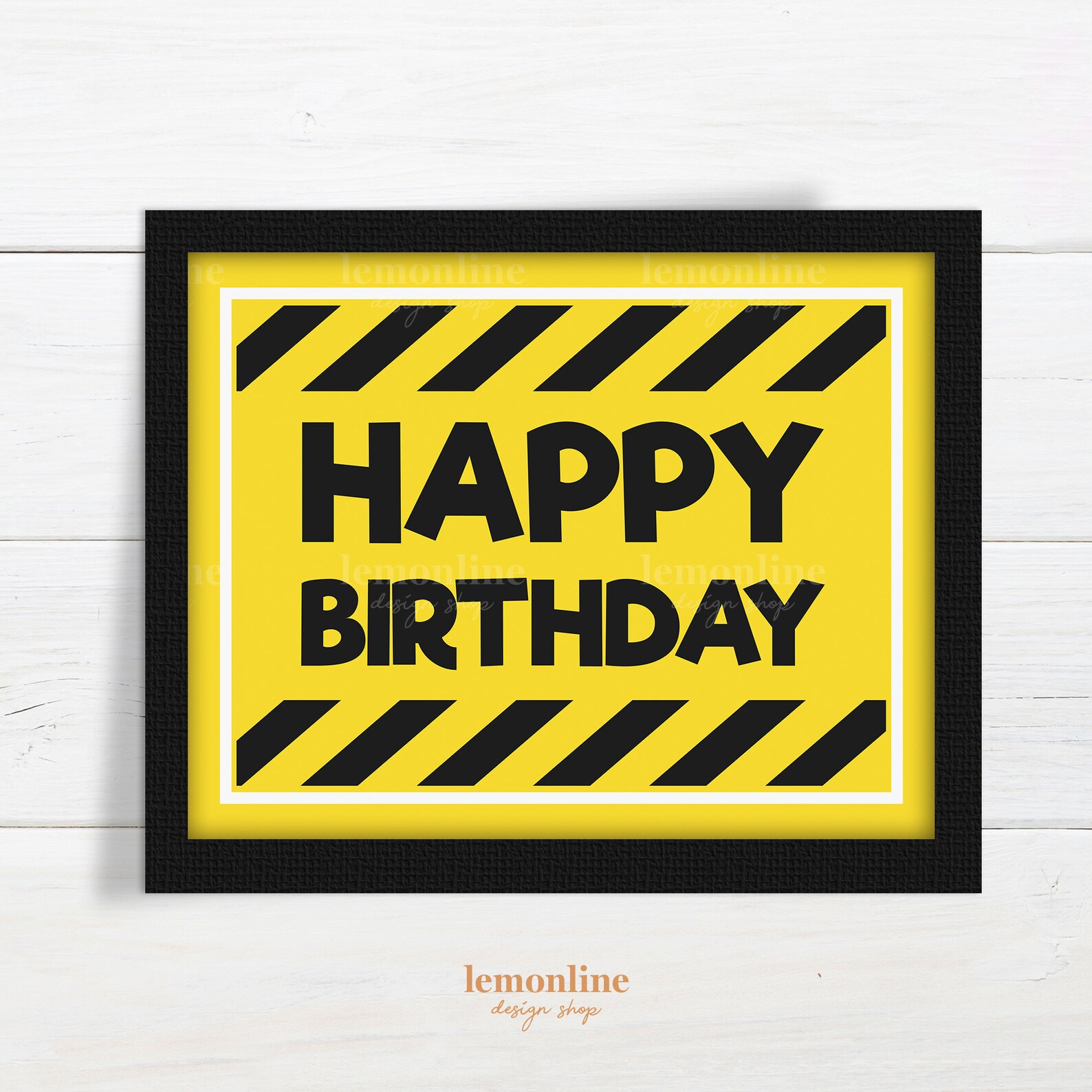 Happy Birthday Road Sign, Construction Party Sign, Road Signs Decor ...
