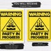 Printable Road Sign for Car Birthday Party, Party in Progress Sign ...