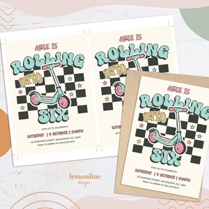 Kick Scooter Birthday Invitation, Scooter Invitation, Scooter Birthday ...