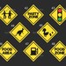 Road Signs Decor Bundle Race Car Party Sign Road Signs - Etsy
