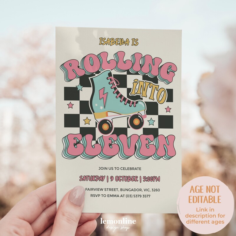 Rolling Into 11 Birthday Invitations - Etsy