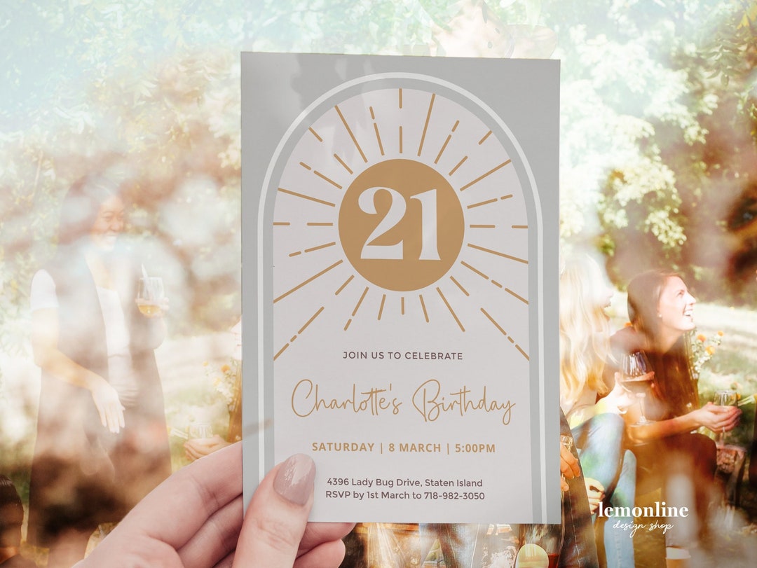Invitations for Her, Boho Sun Birthday, Boho Birthday Invite, Adults ...