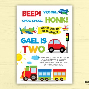 Transport Invitation, Transportation Invitation, Transport Invite ...