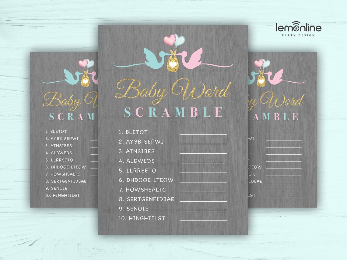 Gender Reveal Games Gender Reveal Bundle Games Baby Shower - Etsy