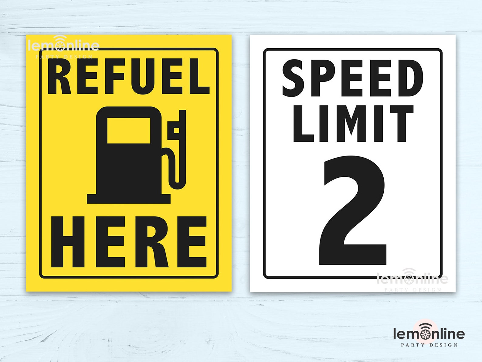 Speed Limit 2 Sign Refuel Here Sign Road Signs birthday | Etsy