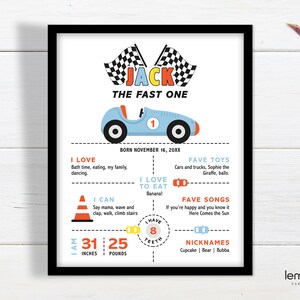Milestone Poster, Milestone Board, 1st Birthday Poster, Car Milestone ...