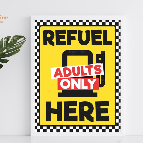 Refuel Here Sign - Etsy