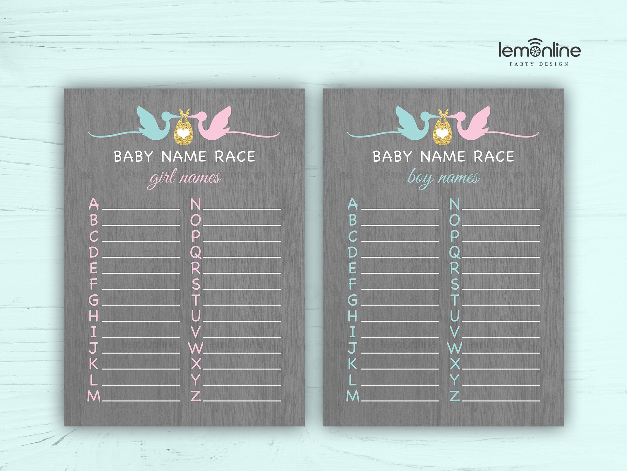 Gender Reveal Games Gender Reveal Bundle Games Baby Shower - Etsy