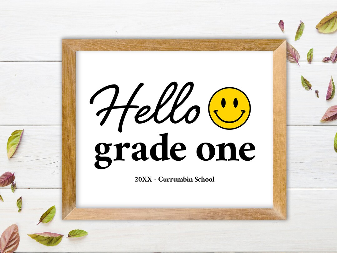 EDITABLE First Day of School Sign Printable, Back to School Sign, 1st ...
