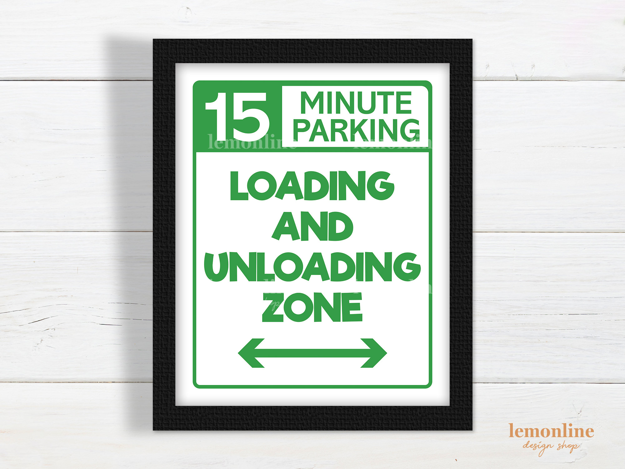 Printable Road Sign, Loading and Unloading Zone Sign, Traffic Signs, 15 ...