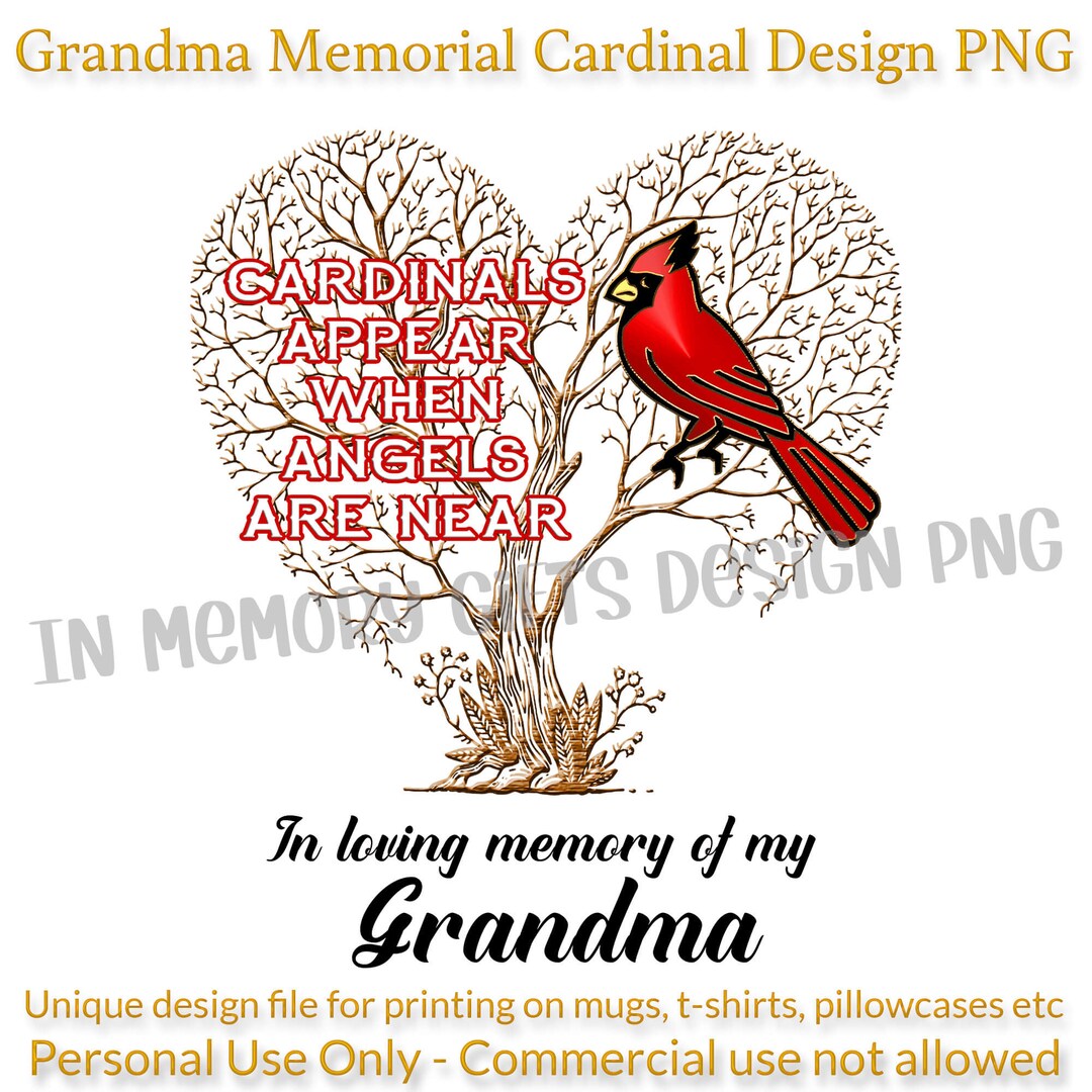 Grandma Memorial Design - in Loving Memory of Grandmother- in Memory ...