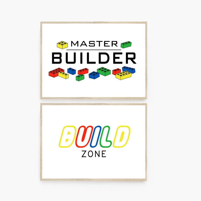 14 Print Building Blocks Playroom Prints, Kids Decor, Wall Art Prints ...