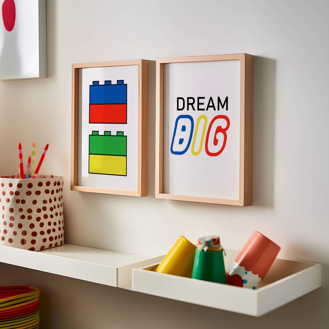 Kids Building Block Prints, Block Posters,boy Building Block Posters ...