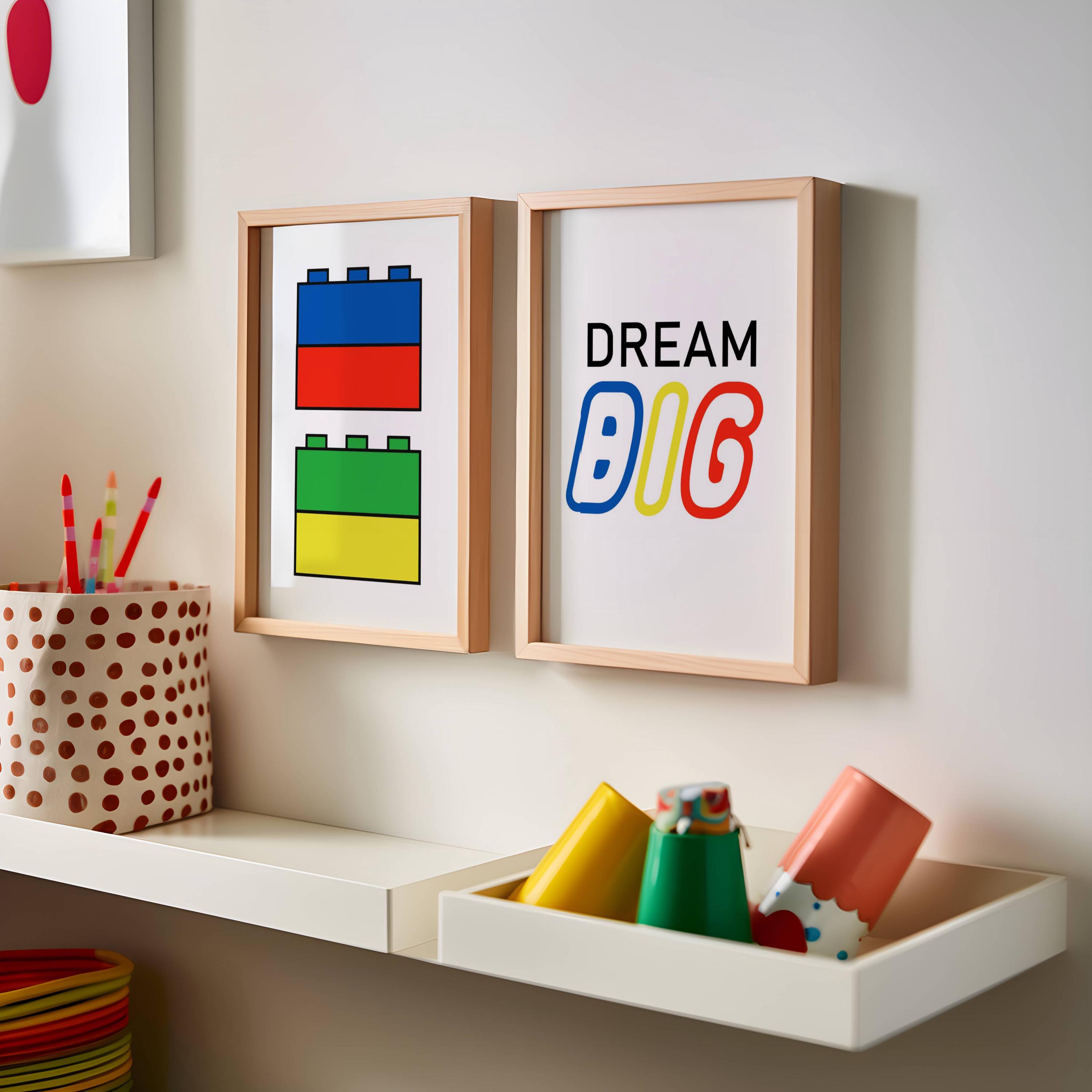 Kids Building Block Prints, Block Posters,boy Building Block Posters ...