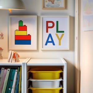Kids Building Blocks Prints, Bedroom Posters, Block Posters, Block ...