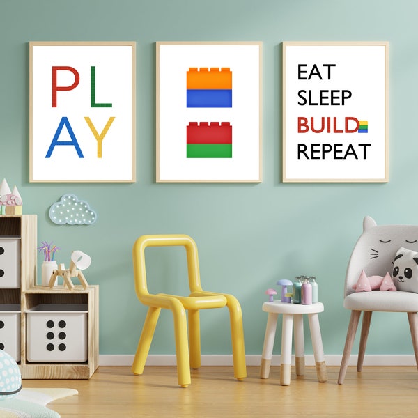 Building Blocks Art - Etsy