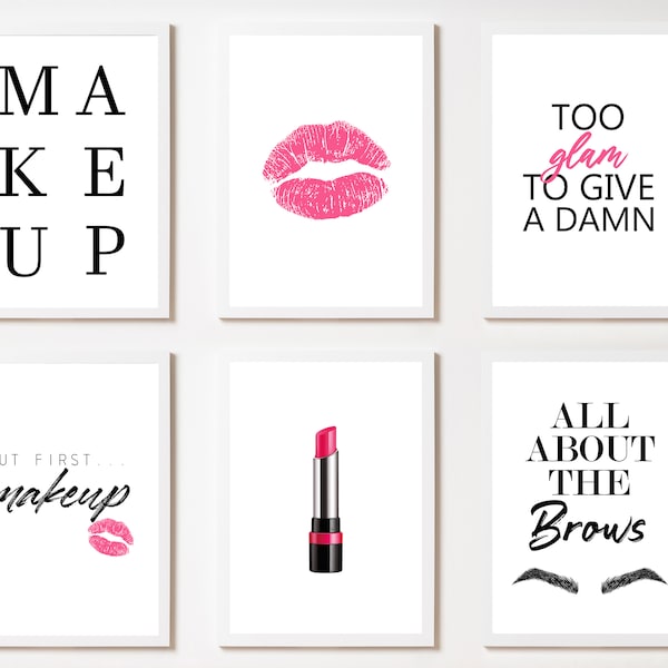 Makeup Wall Art - Etsy