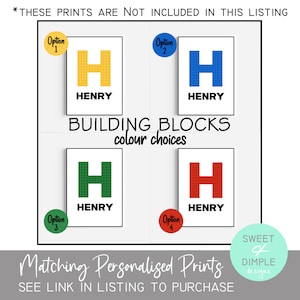 Kids Building Blocks Prints, Bedroom Posters, Block Posters, Block ...