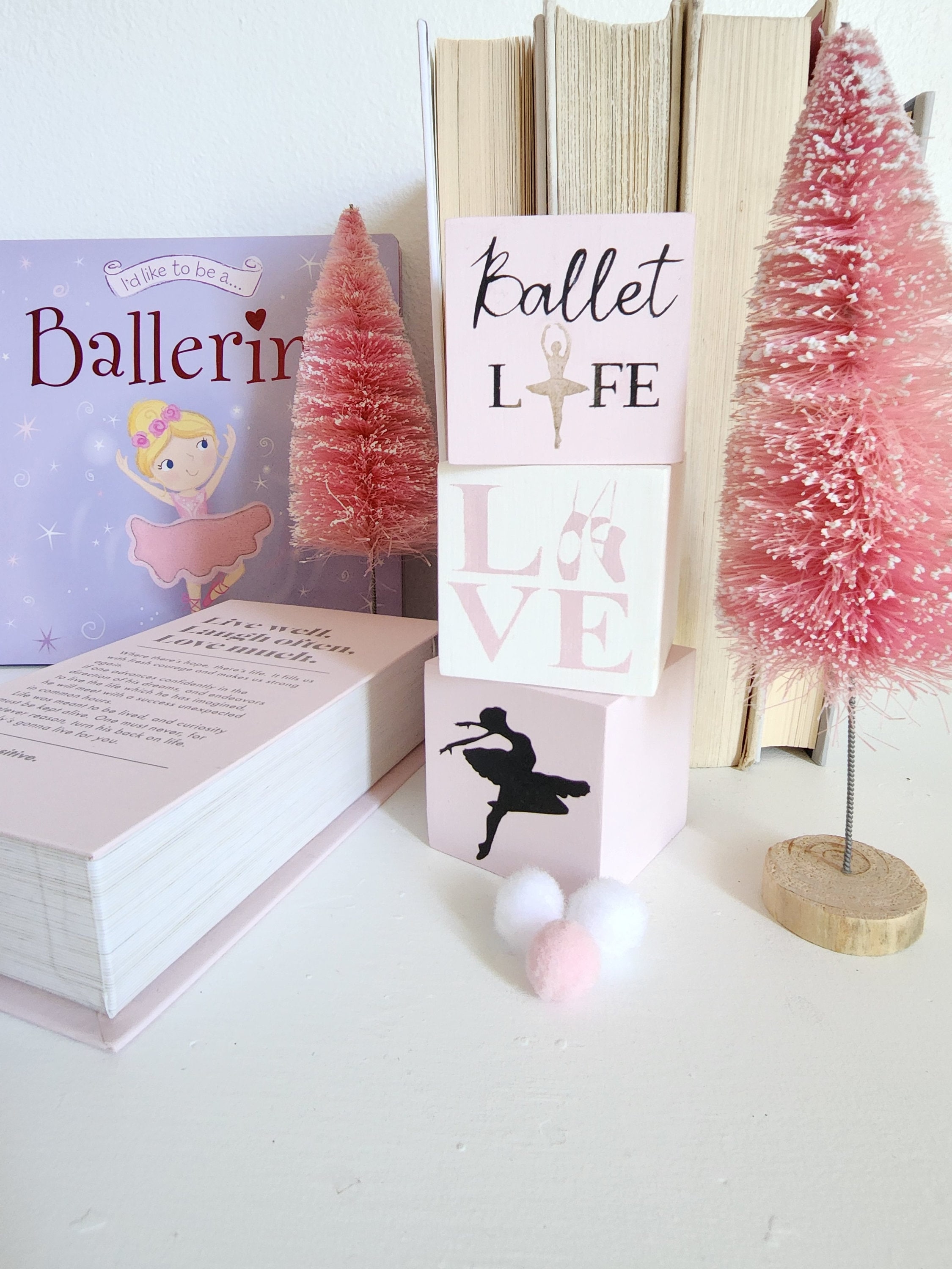 Ballet Blocks ballet ballerina Blocks kid Decor - Etsy