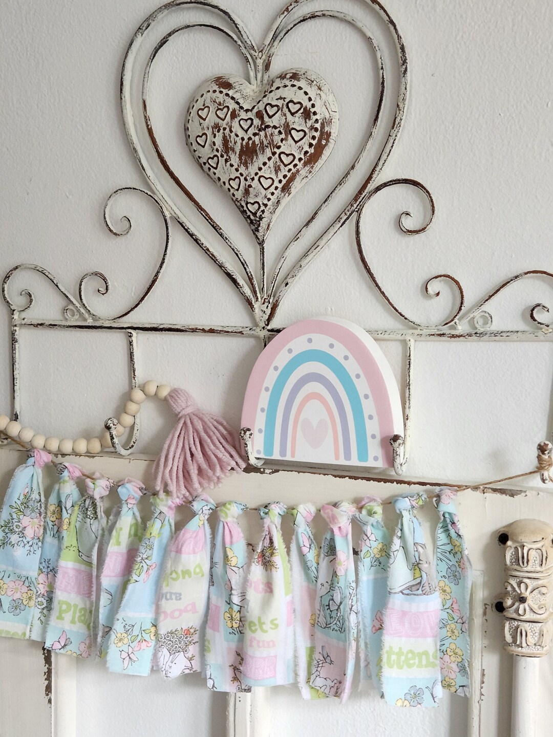 Pastel Mini Rag Garland | Garland | - Etsy