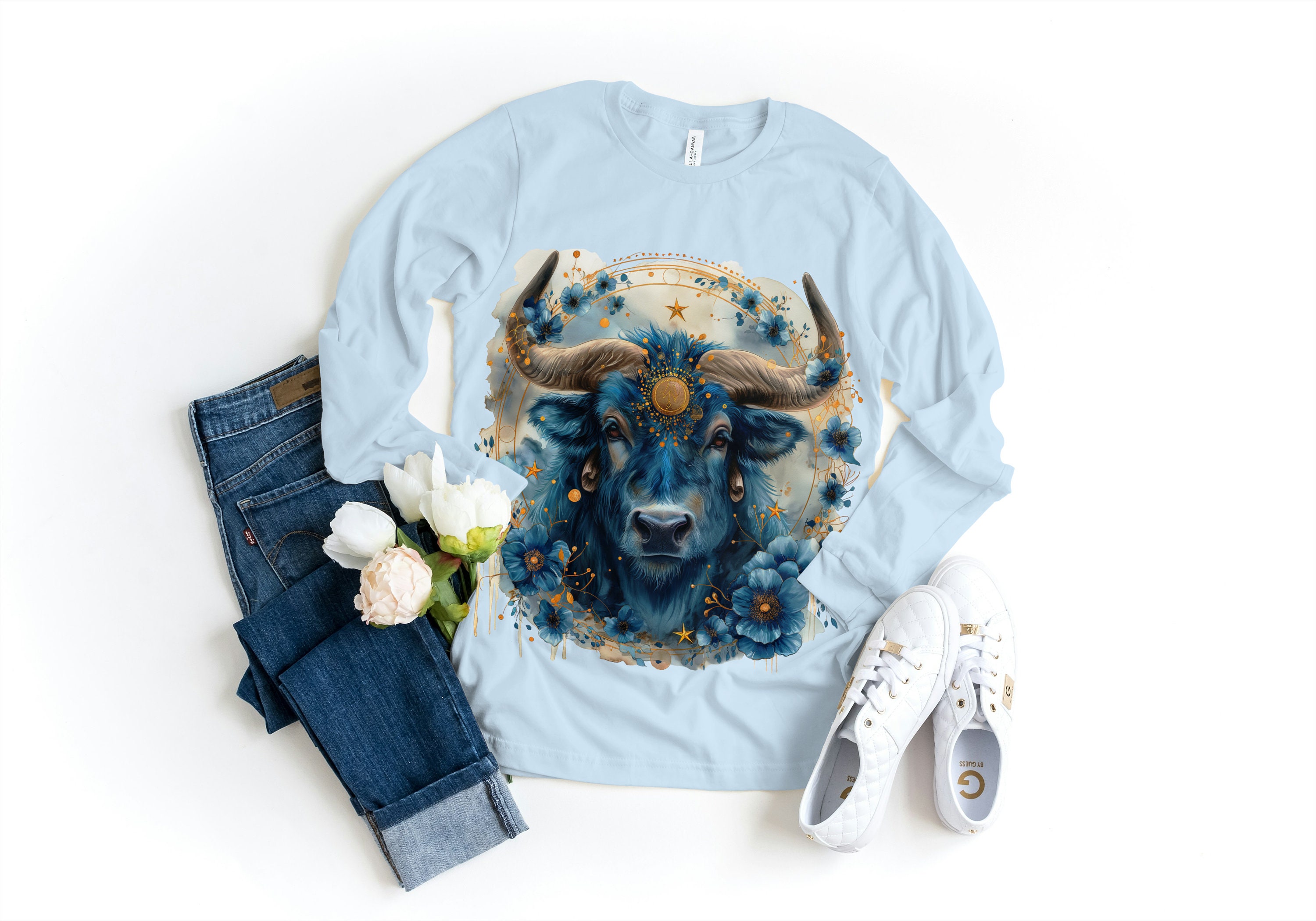 Taurus Zodiac Sign PNG, Digital Download, Astrology Sublimation Design ...