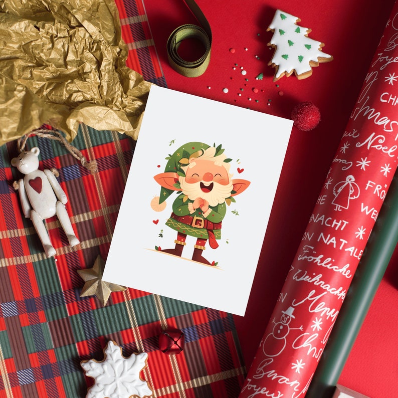 Christmas Old Happy Elf, PNG, Santa's Best Helper, Cute Christmas ...