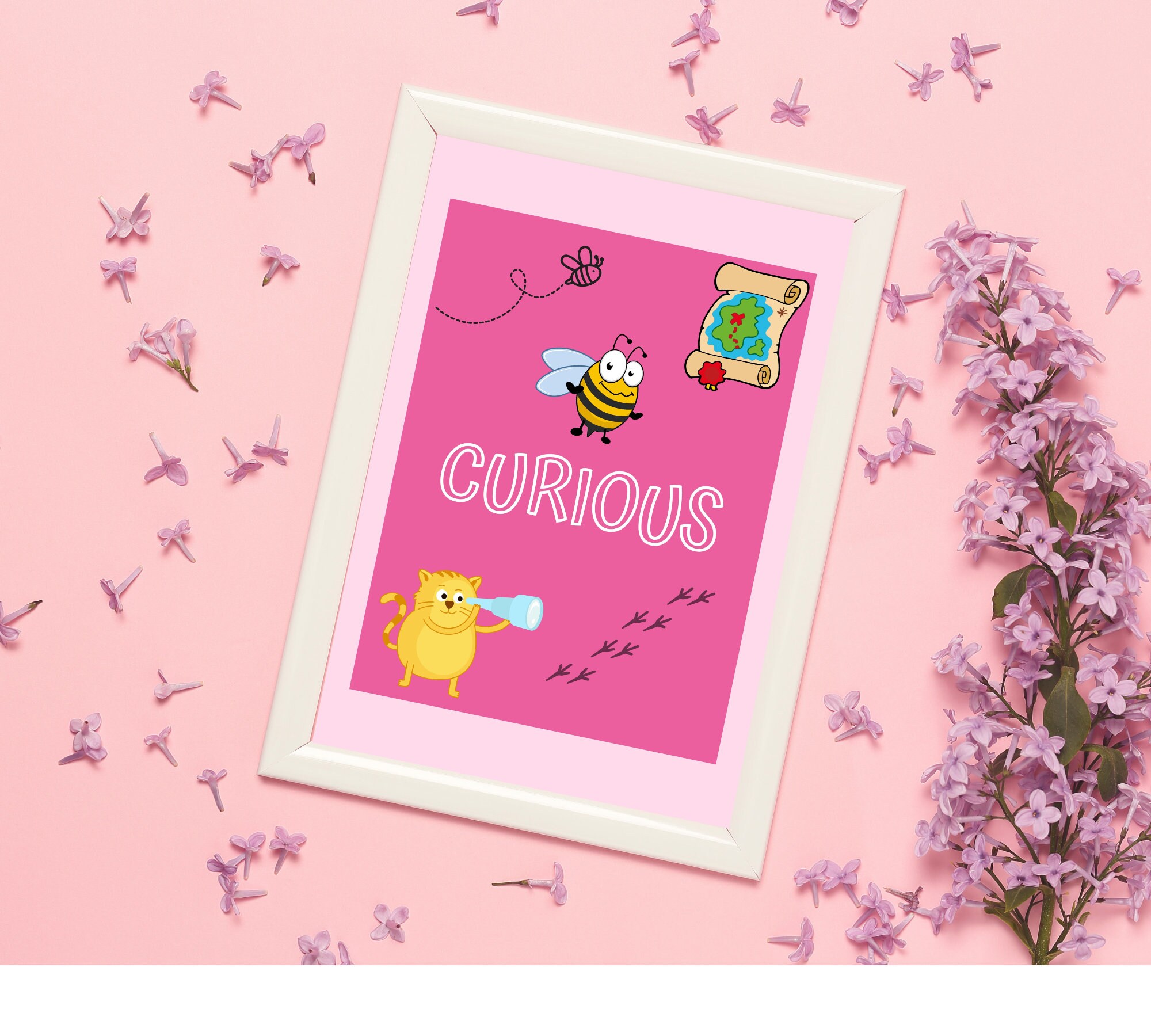 Be Curious Printable Poster for Nursery or Kids Room, DIGITAL DOWNLOAD ...