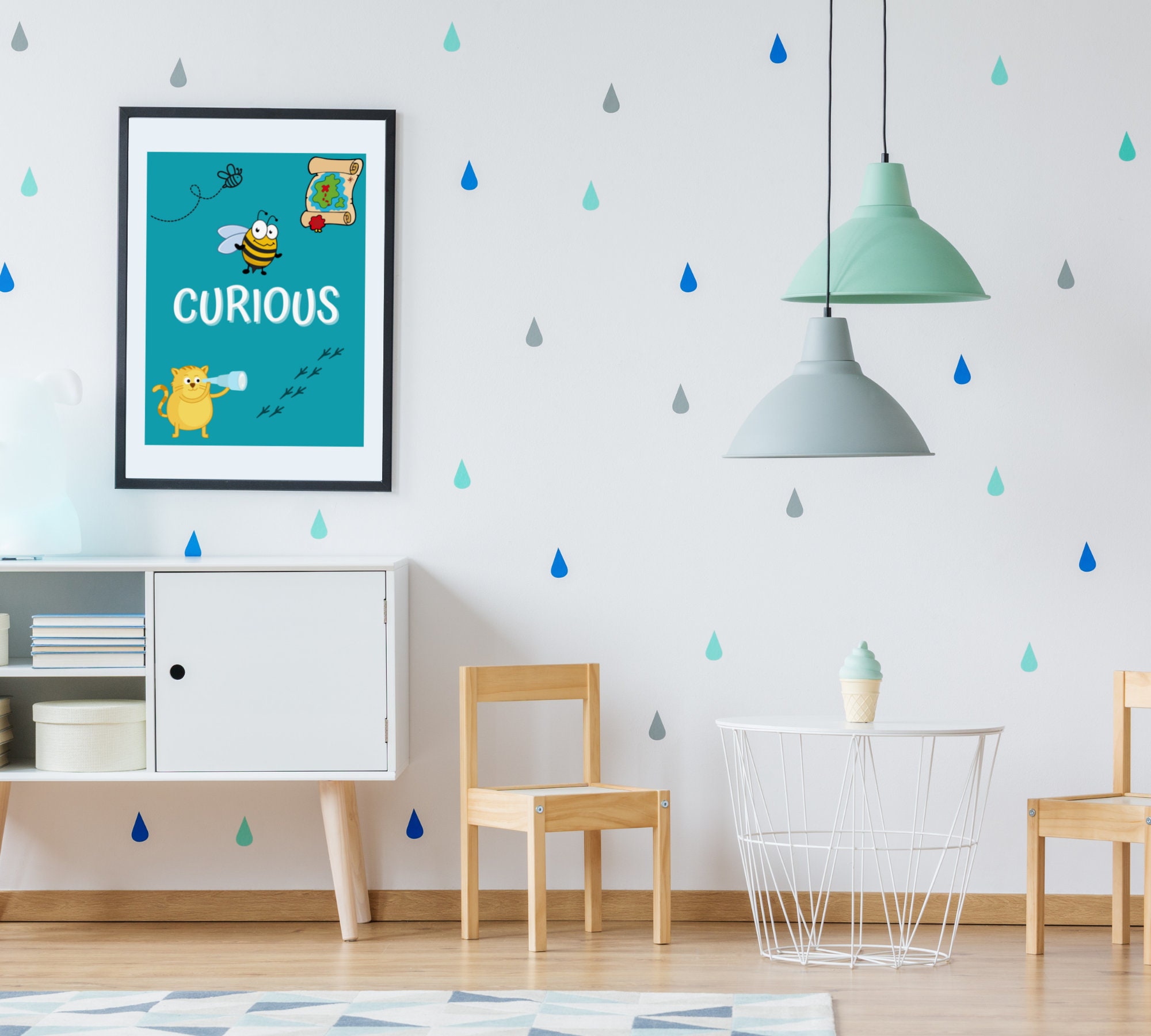 Be Curious Printable Poster for Nursery or Kids Room, DIGITAL DOWNLOAD ...