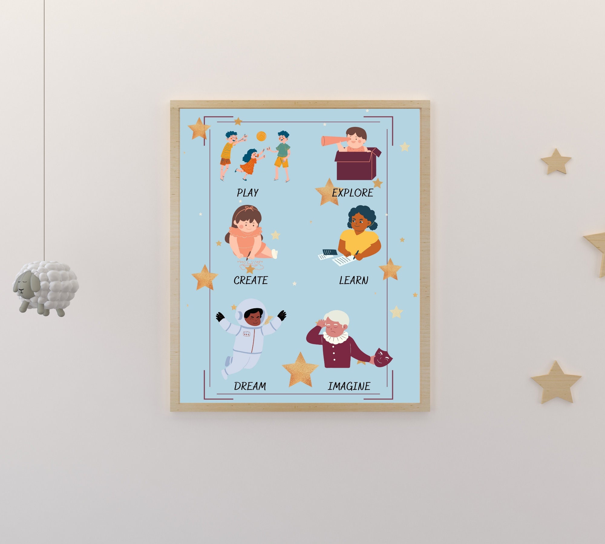 Kids Activity Poster for Classroom, DIGITAL DOWNLOAD, Motivation Home ...