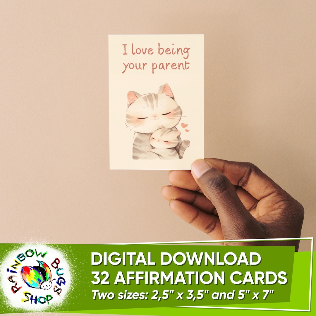 32 Encouragement Cards for Kids From Mother, Printable Everyday ...