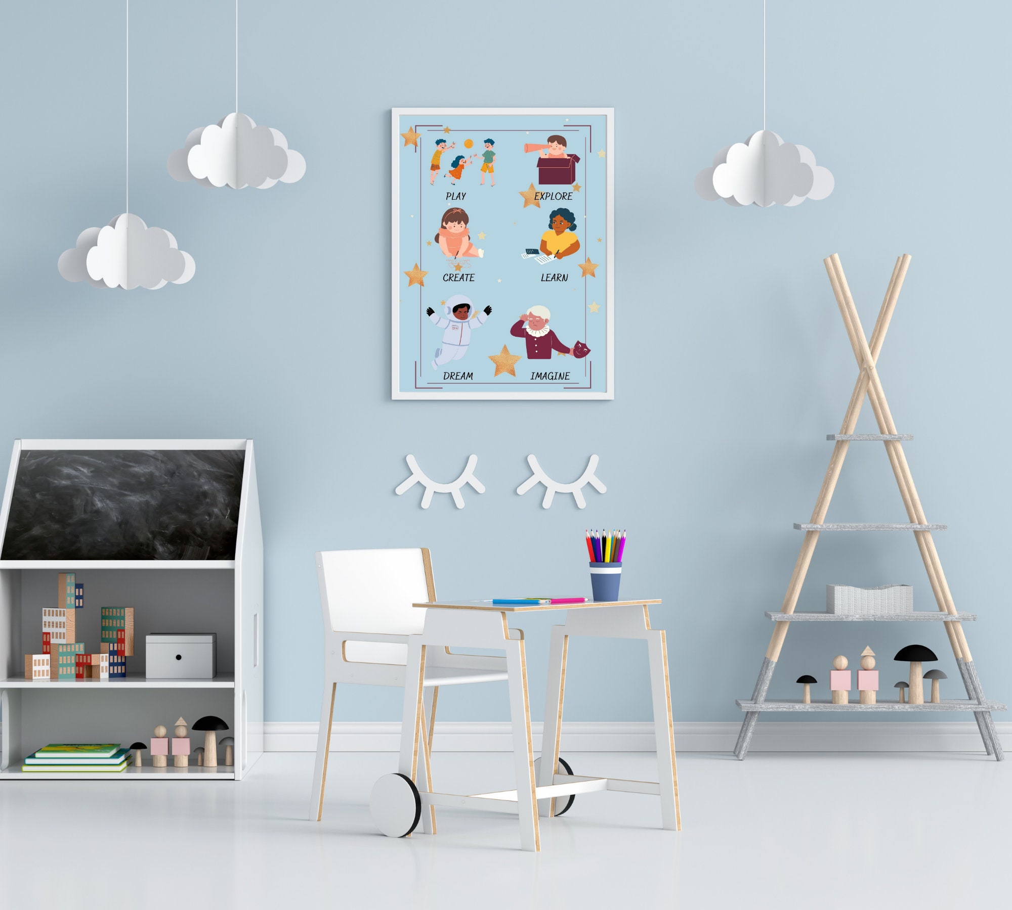 Kids Activity Poster for Classroom, DIGITAL DOWNLOAD, Motivation Home ...